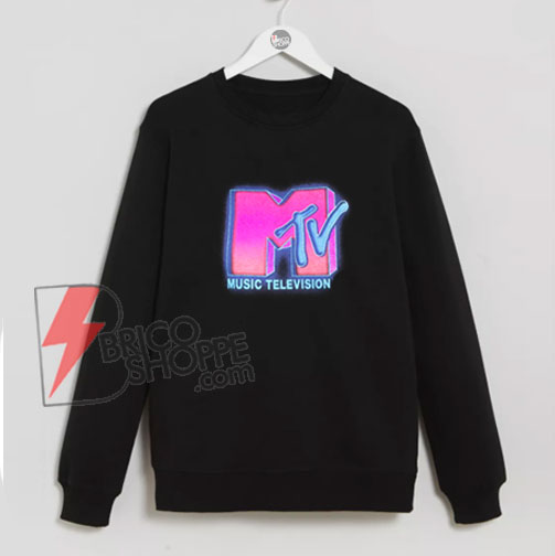 MTV pink logo Sweatshirt - Funny's Sweatshirt On Sale - bricoshoppe.com
